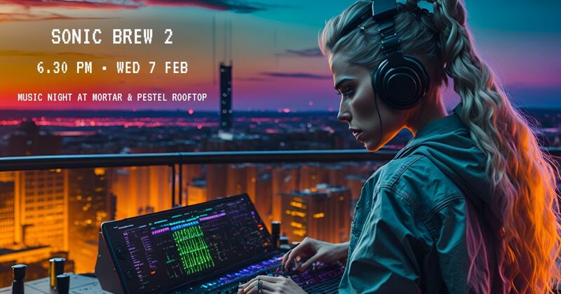 Sonic Brew 2 • Rooftop Musical Talk Show • Wed 7 Feb